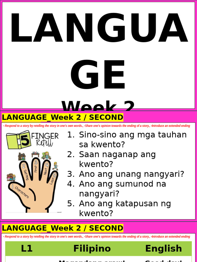 Quarter 2 Week 2 Lessons | PDF