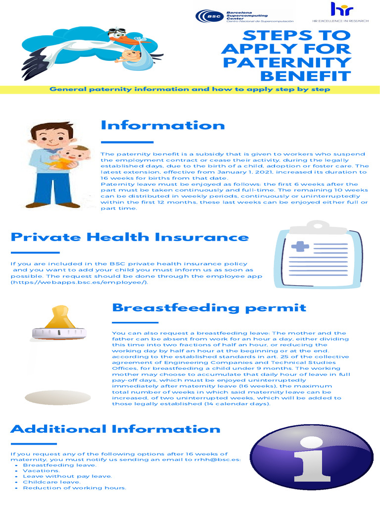 Steps To Apply For Paternity Benefit Definitivo | PDF | Parental Leave ...