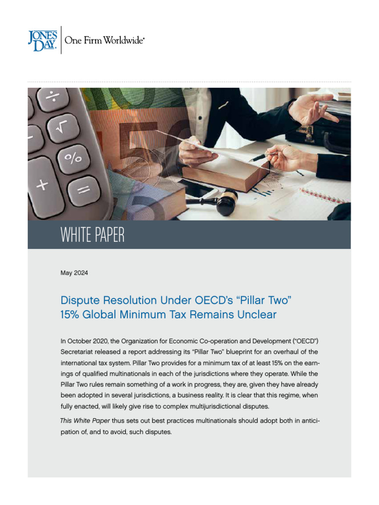 Dispute Resolution Under OECD Pillar Two | PDF | Taxes | Tax Treaty