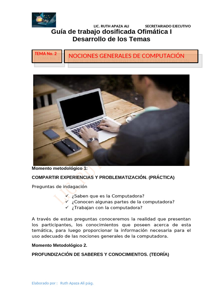 1 Ofimatica | PDF | Periférico | Ciencias de la Computación