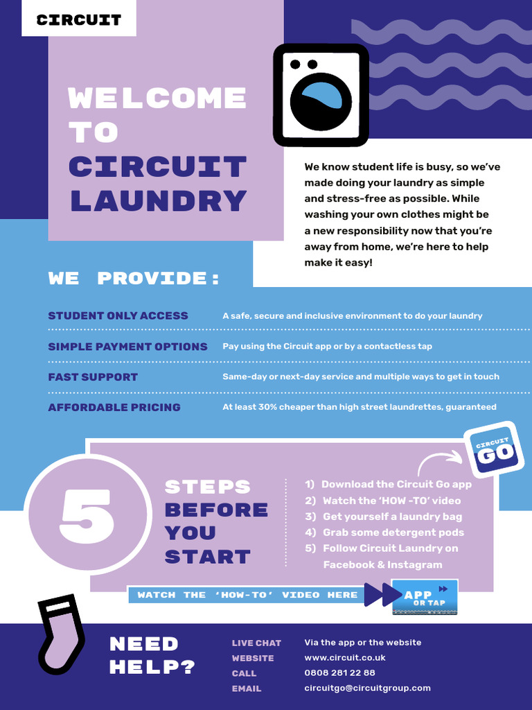 How To Use The Laundry - Circuit Laundry - Welcome Information | PDF