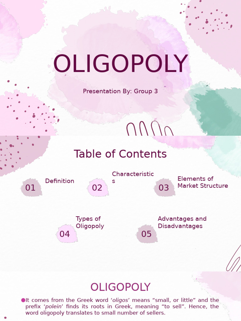 Types of Oligopoly Explained | PDF | Oligopoly | Market (Economics)