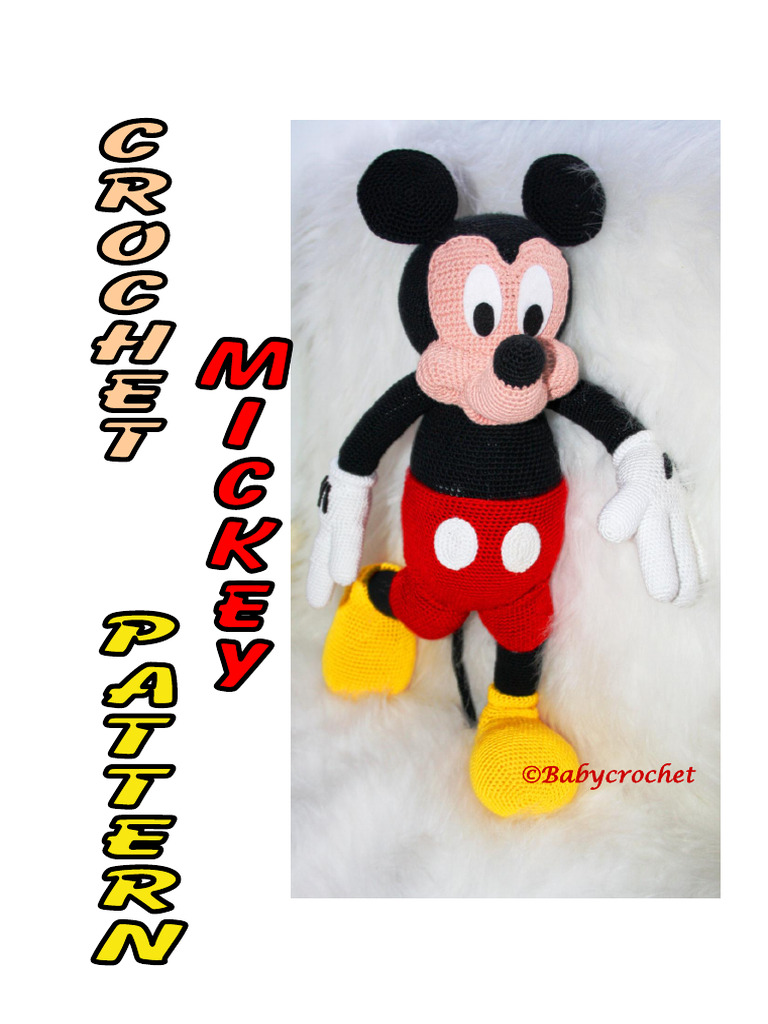 Mickey Mouse | PDF | Crochet | Surgical Suture
