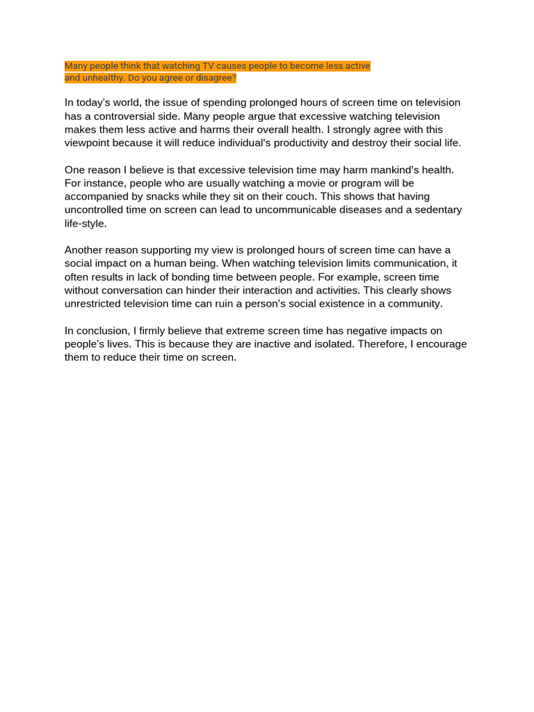 Exercise - Writing Task 2 | PDF