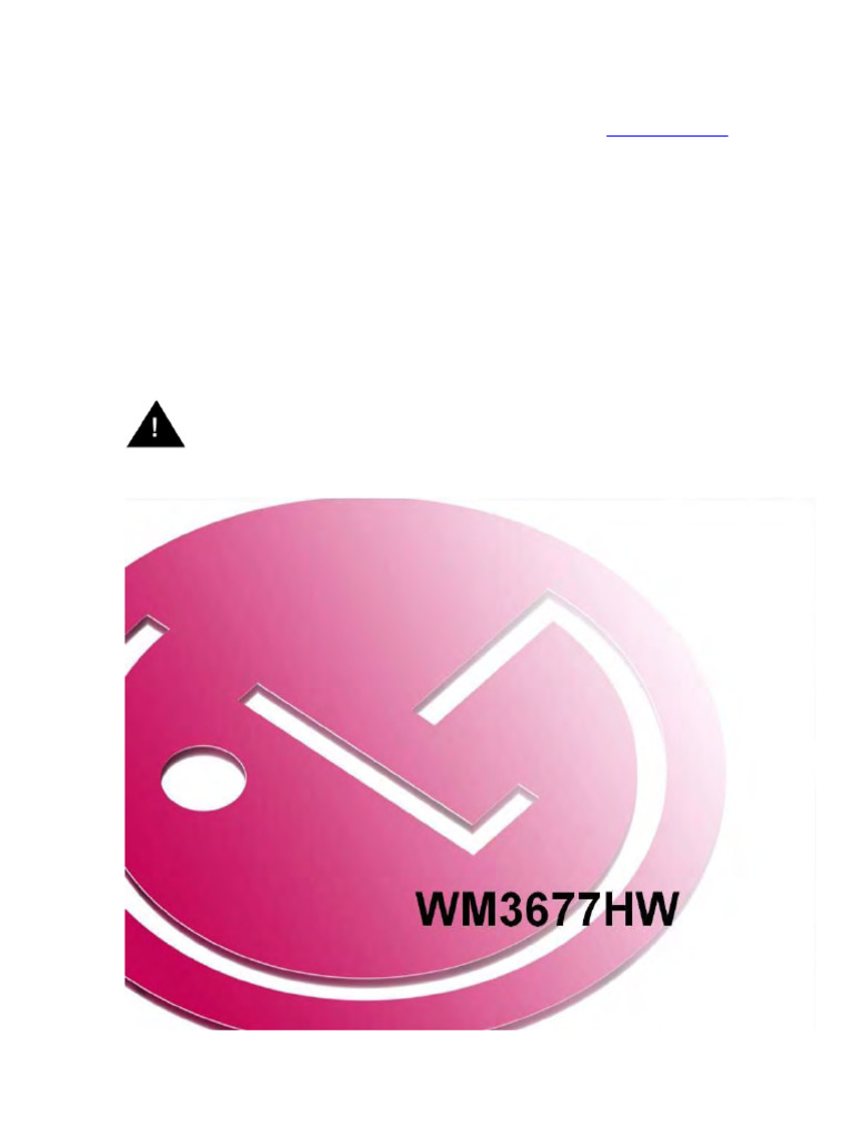 Wm3677hw LG Washer Dryer Combo Training Manual | PDF | Electric Motor ...