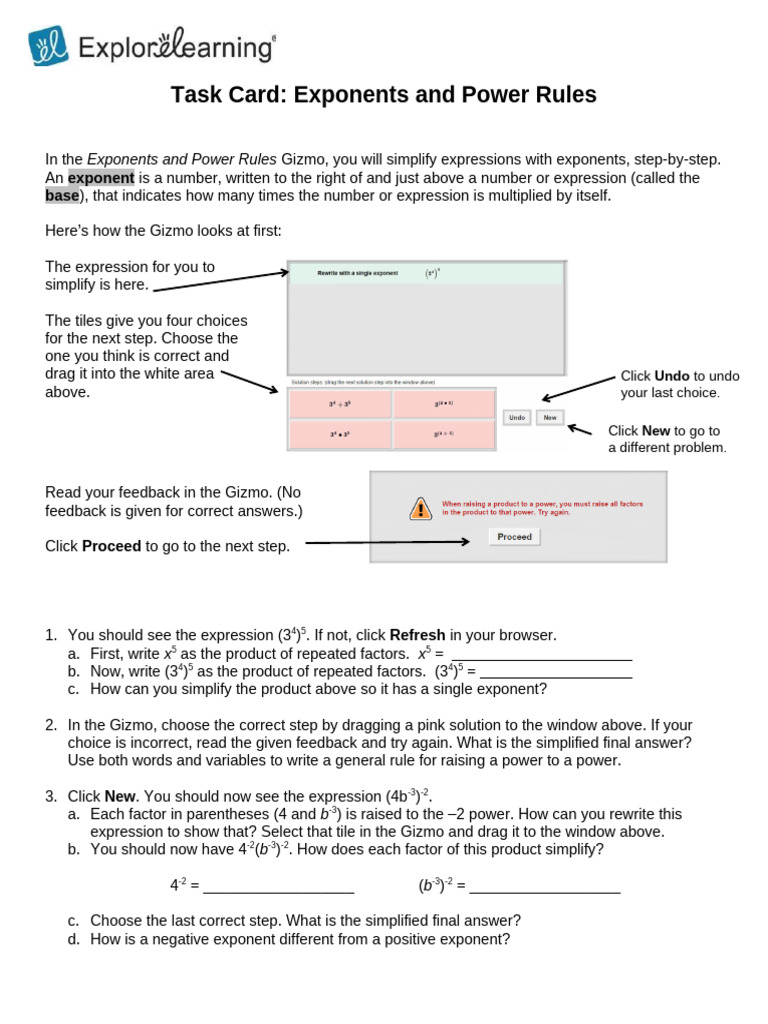 Exponents and Power Rules | PDF | Exponentiation