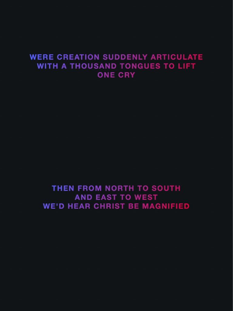 Christ Be Magnified | PDF