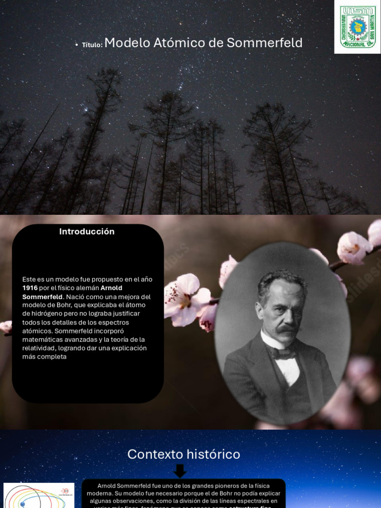 Modelo Atómico de Sommerfeld | PDF | Mecánica cuántica | Átomos