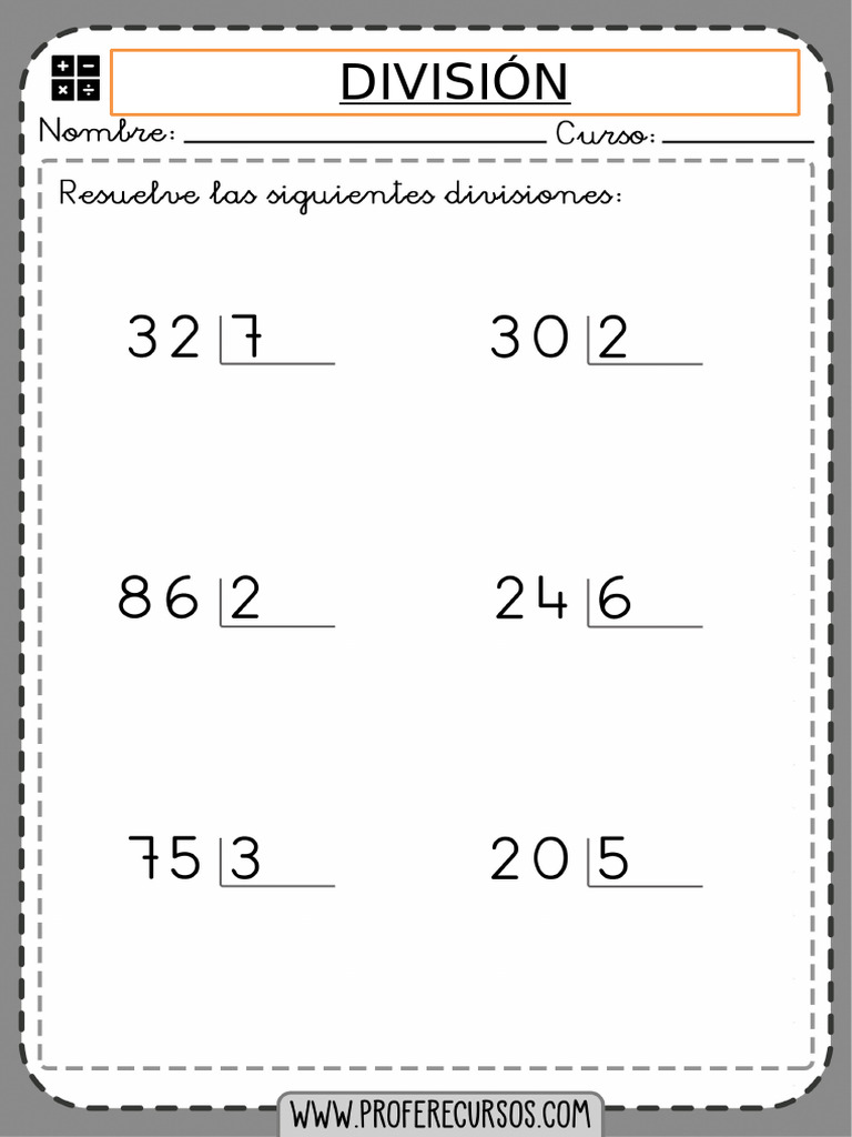Division Con Resto 0 | PDF