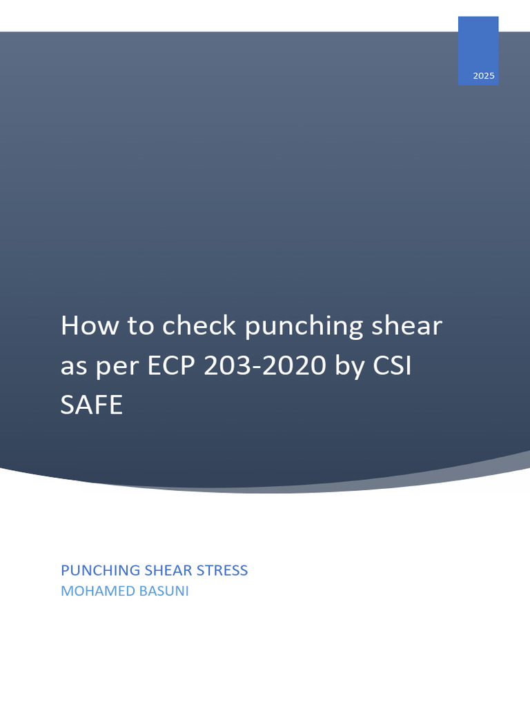 Check Punching Shear As Per ECP 203-2020 | PDF