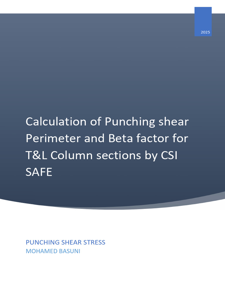 Beta Factor For T&L Column Sections | PDF