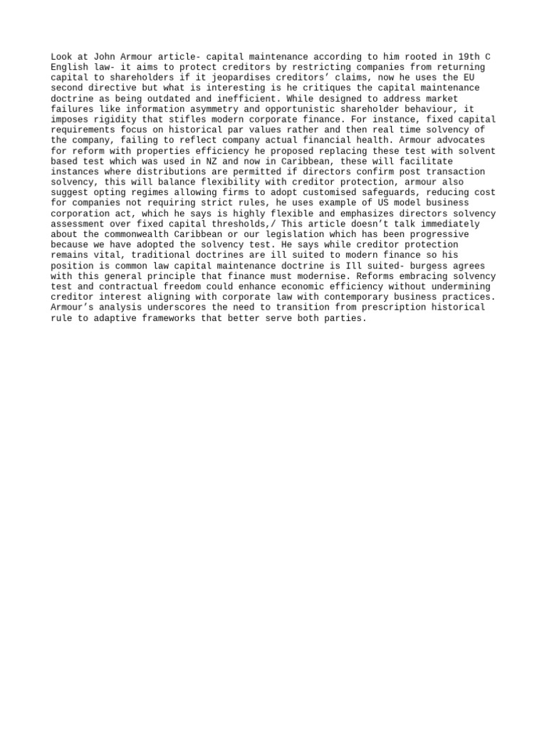 Look at John Armour Article - Capita | PDF