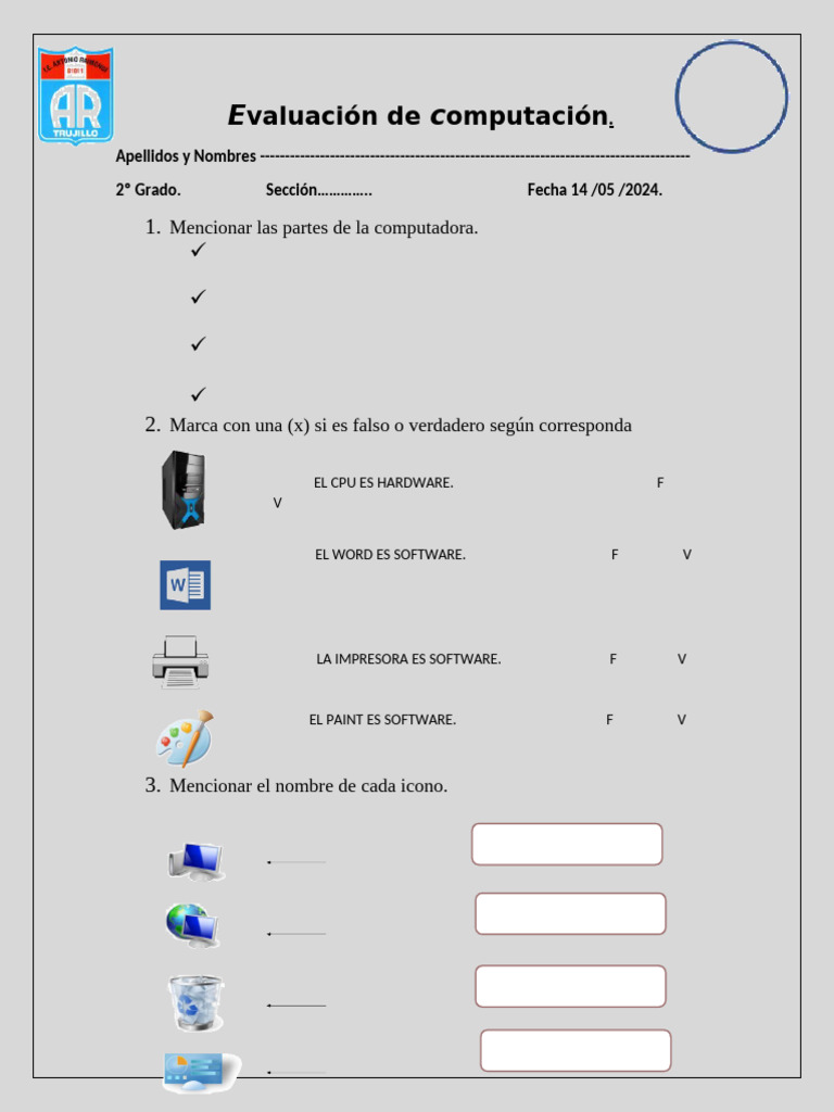 6 - Exsamen de Computacion | PDF