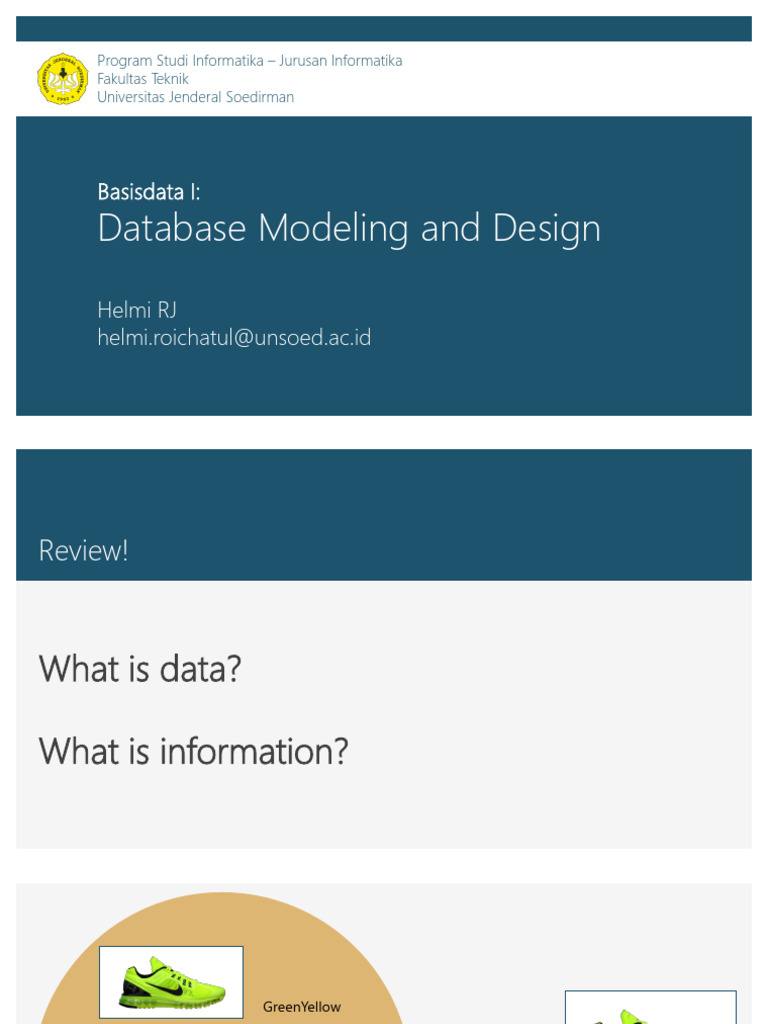 Pertemuan 2 Database Modeling and Design | PDF | Relational Database | Databases
