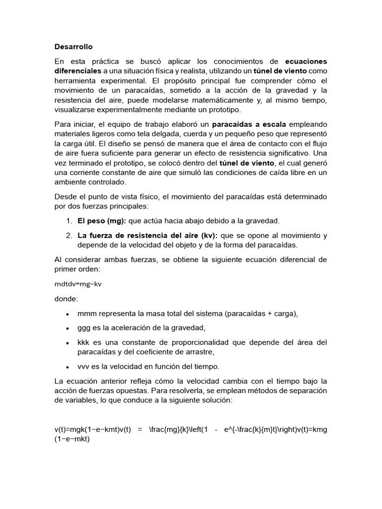 Des Arrollo | PDF | Arrastrar (Física) | Túnel de viento