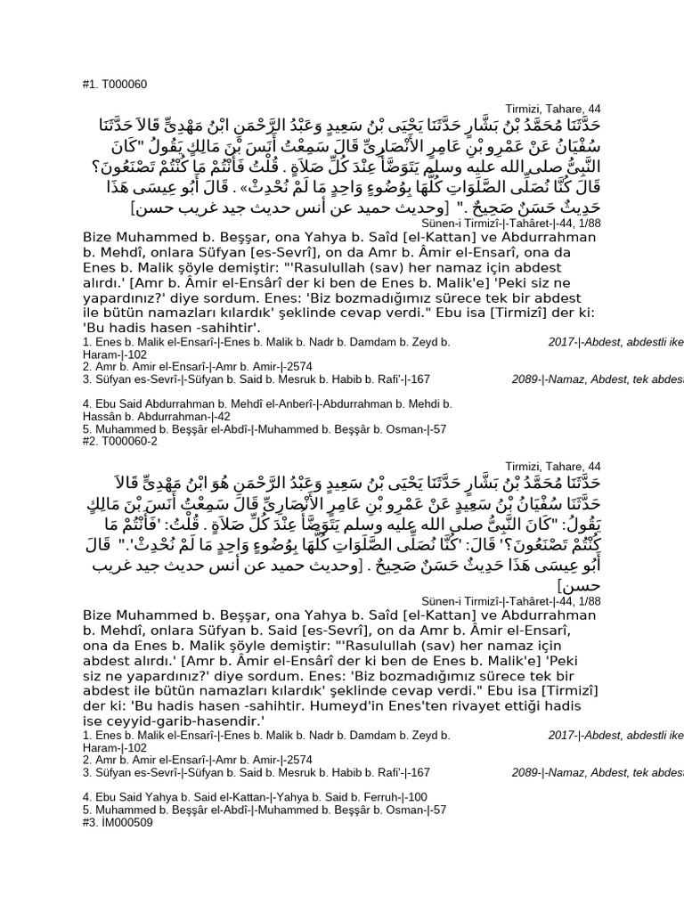 Abdest, Abdestli Iken Takrar Alınıp Alınmaması | PDF