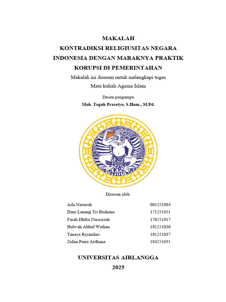 Kontradiksi Religiusitas dan Korupsi Indonesia | PDF