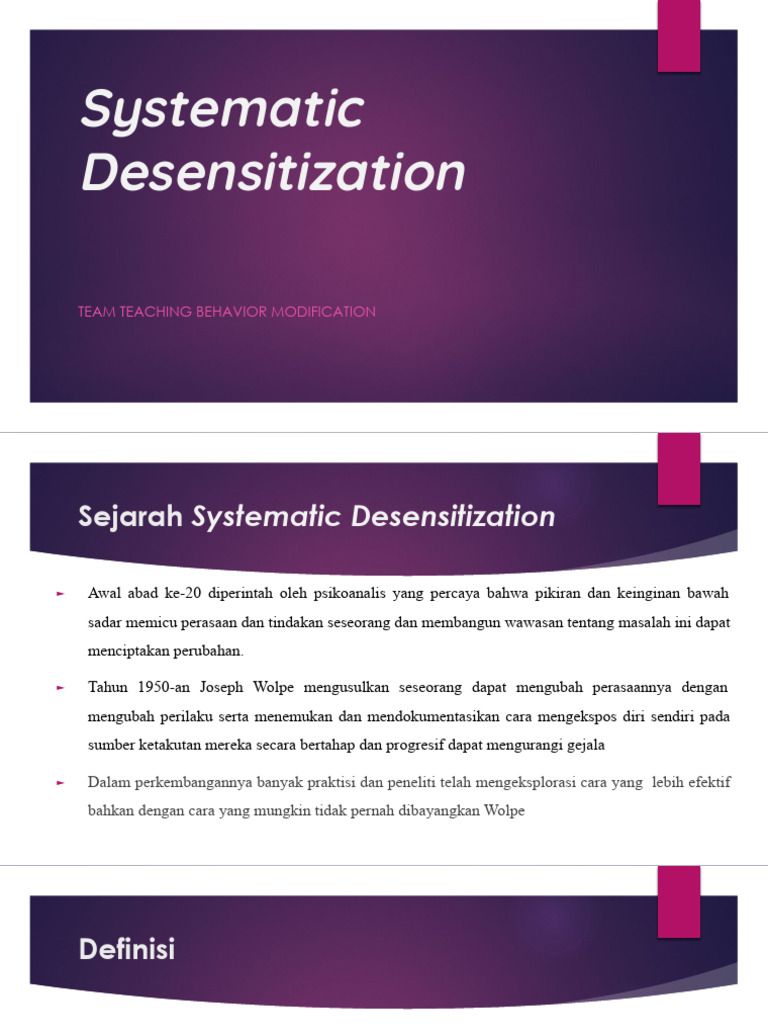 Teknik Desensitisasi Sistematis untuk Kecemasan | PDF