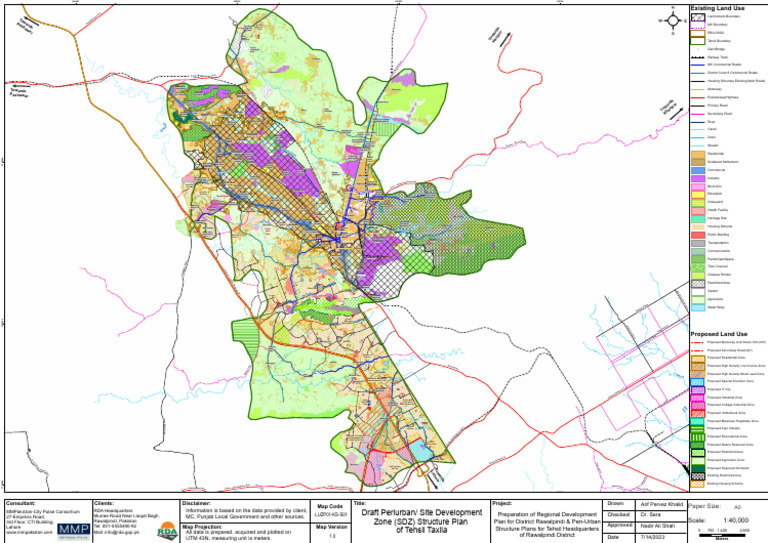 PeriUrban Structure Plan Taxila 010823 | PDF