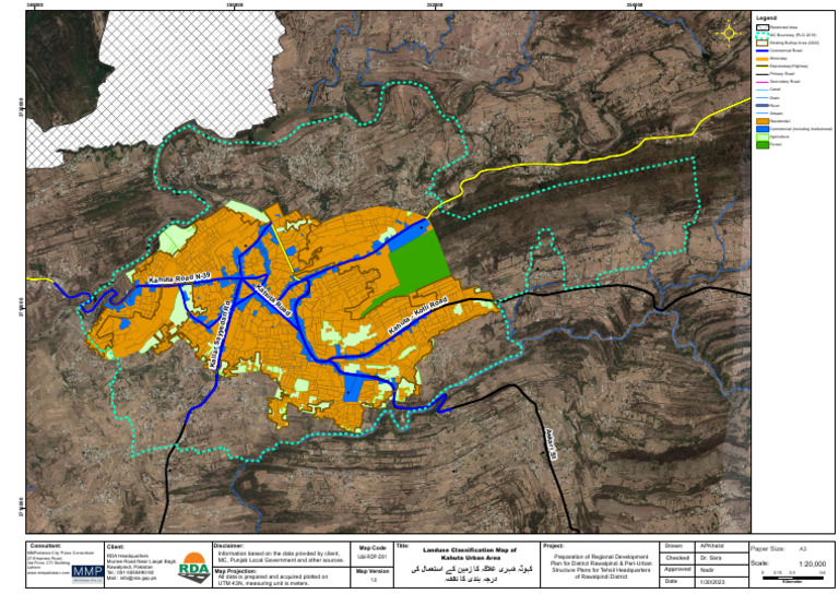 Kahuta Urban Area Land Use Map | PDF
