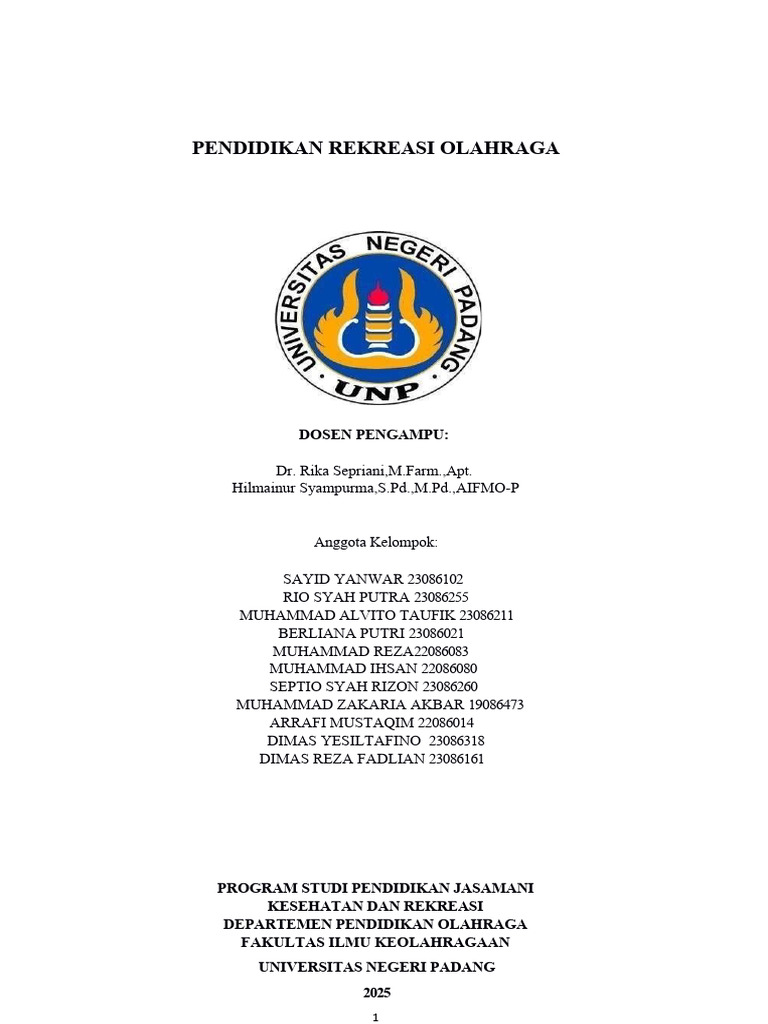 Permainan Rekreasi untuk Tim Olahraga | PDF