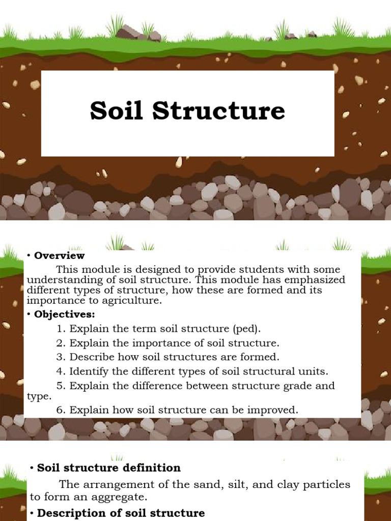 Soil Structure and Related Soil Properties | PDF | Soil | Porosity