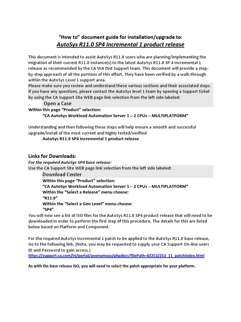 AutoSys R11SP4 Cookbook | PDF | Superuser | Linux