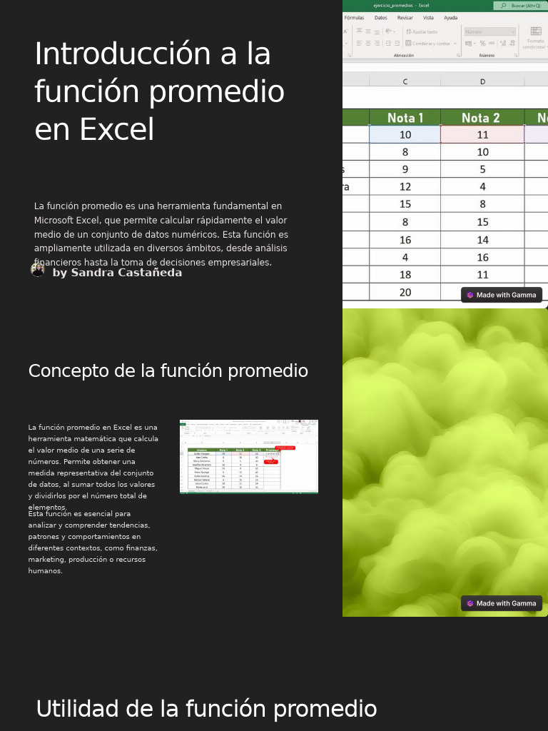 Función PROMEDIO en Excel: Guía Completa | PDF | Datos | Microsoft Excel