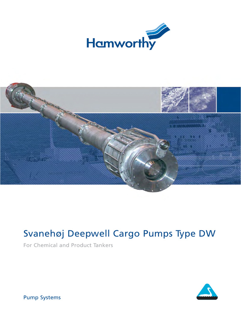 Svanehøj Deepwell Cargo Pumps Type DW - Tridente | PDF | Pump | Energy Technology