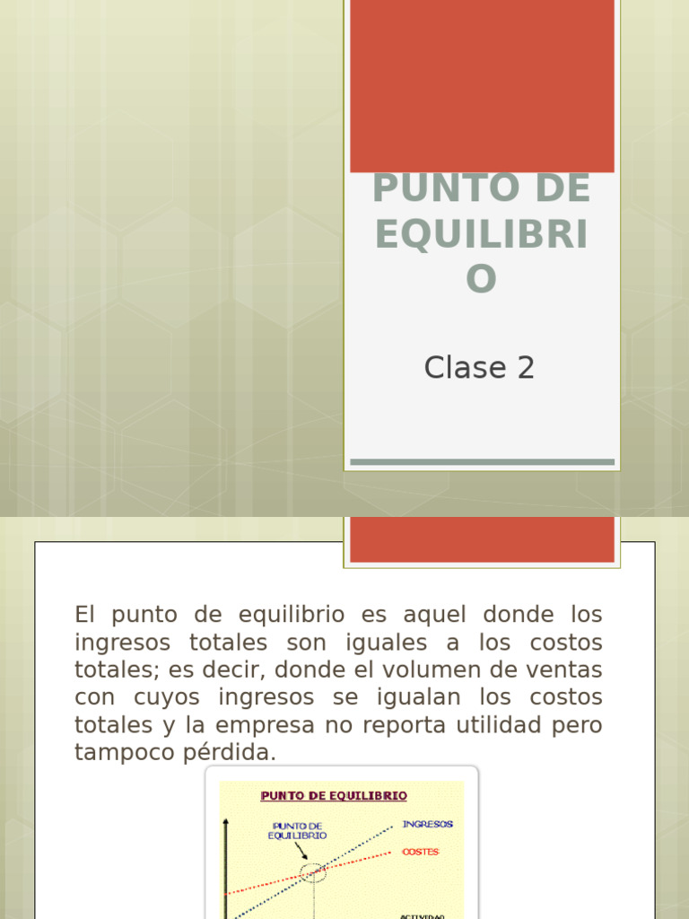 Análisis del Punto de Equilibrio Empresarial | PDF | Apalancamiento ...