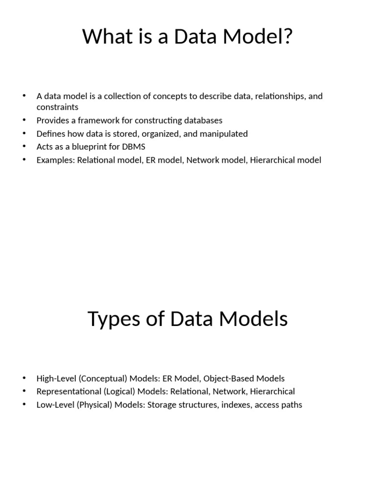 Lecture - 3 - Data - Models, - Schemas - & - Instances | PDF