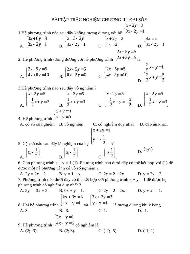Questions Mutiple Choice | PDF