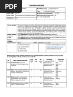 BSCS Course Outline for PU Colleges | PDF | Derivative | Complex Number