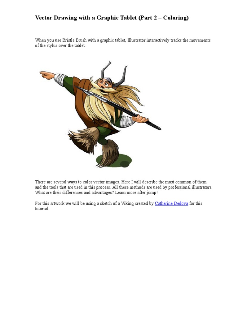 Vector Drawing With A Graphic Table1 | PDF | Adobe Illustrator | Drawing