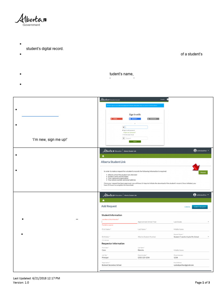 Alberta Student Link Instructions | PDF | Computing | Software