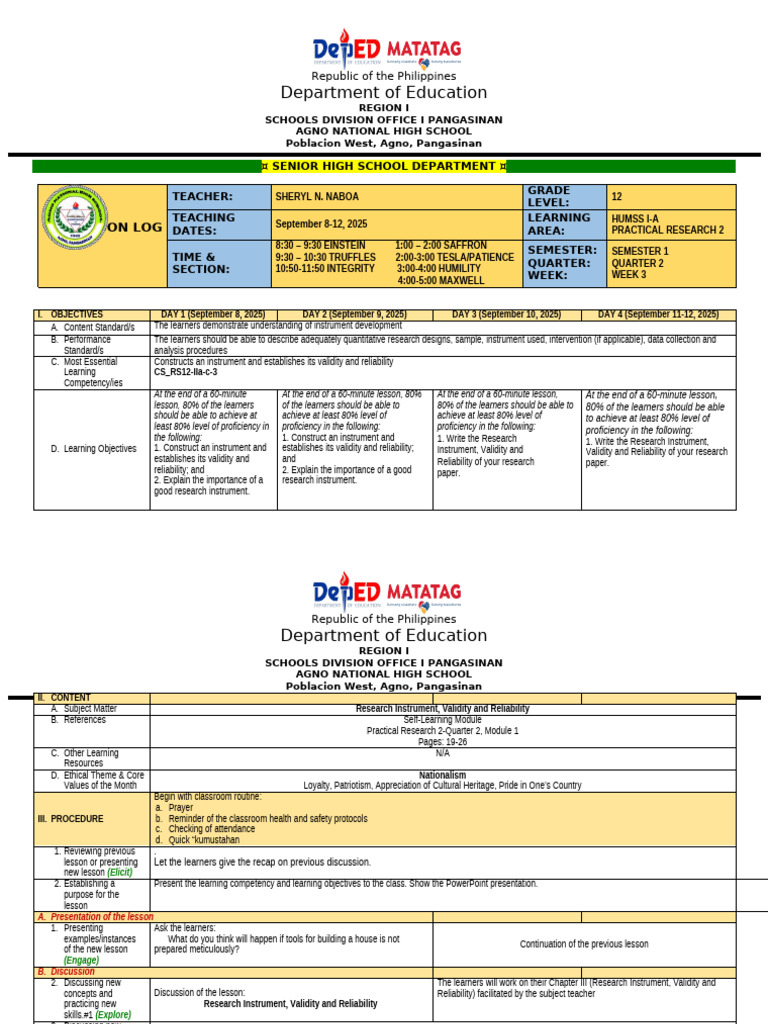 Practical Research 2 Quarter 2 Week 3 | PDF | Human Communication ...