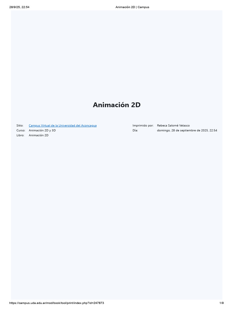 Guía de Animación 2D Tradicional | PDF | Animación