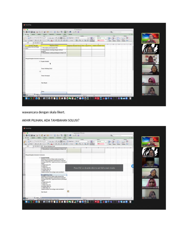 Wawancara Dengan Skala Likert | PDF