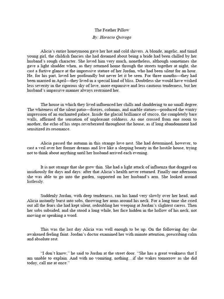 The Feather Pillow Group 4 Latin American Literature | PDF