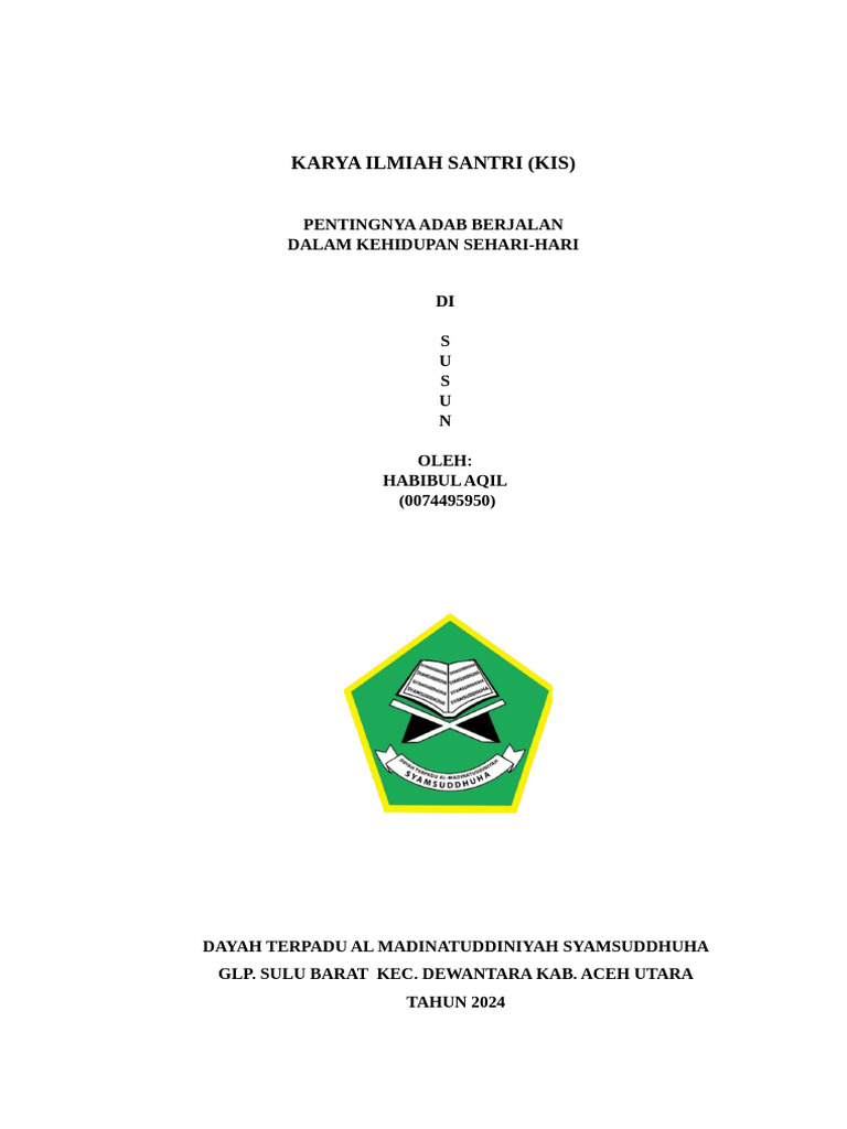 Adab Berjalan dalam Kehidupan Sehari-hari | PDF