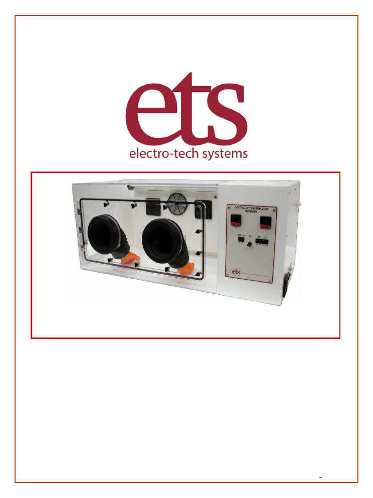 ETS 5532/5533 Environmental Chamber Manual | PDF | Electrical Connector ...