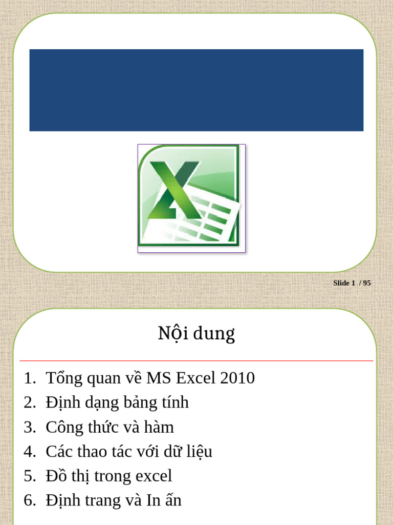 Bai Giang Excel 2010 | PDF