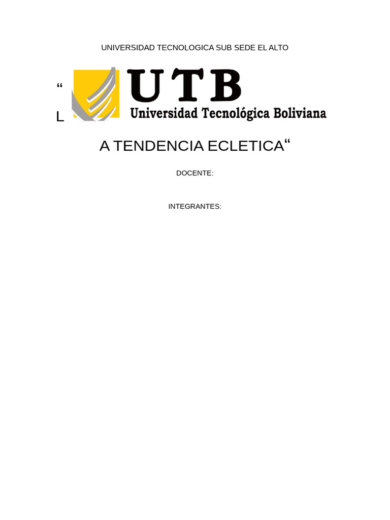 La Tendencia Ecletica Grupo 4 | PDF | Derecho penal | Criminología