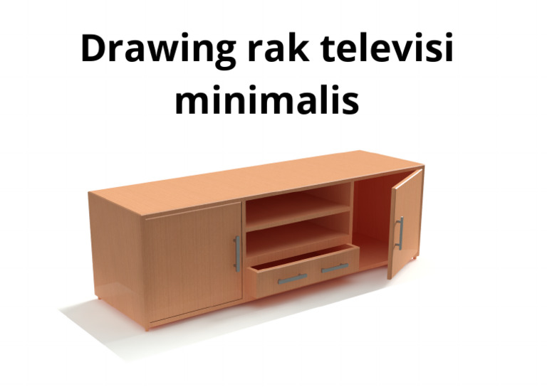 Drawing Rak Televisi Minimalis | PDF