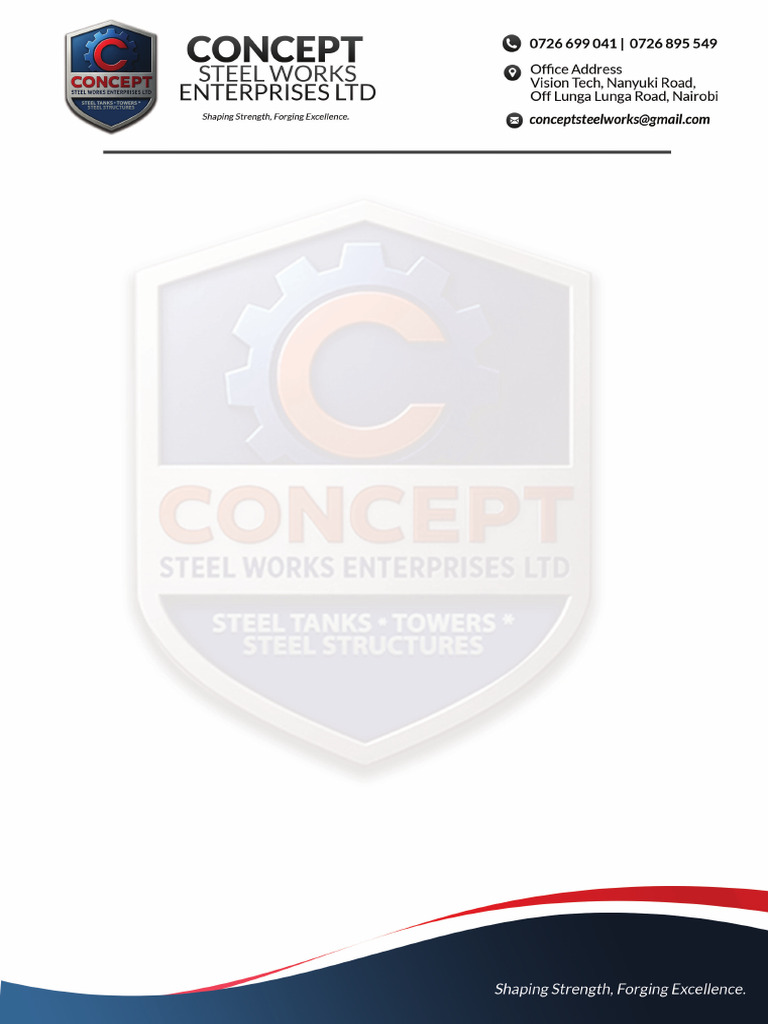 Letterhead Concept Steel Works Enterprises LTD | PDF