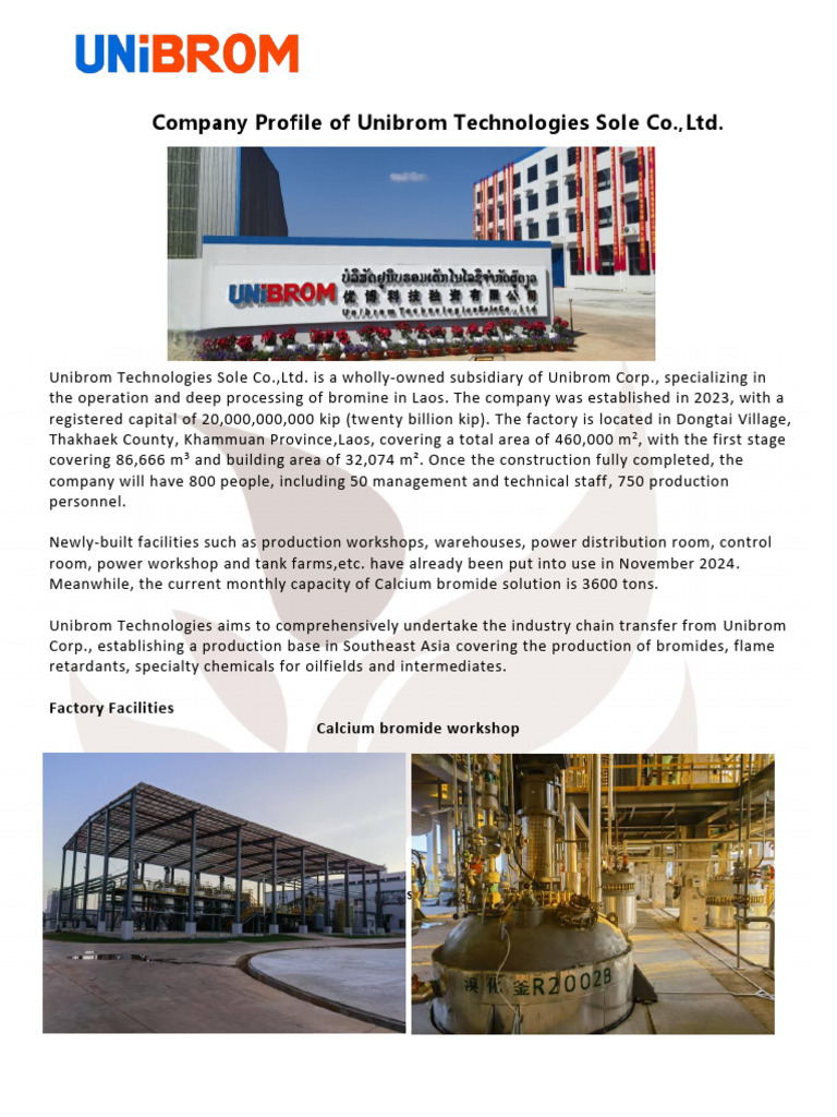Unibrom Technologies Company Profile | PDF