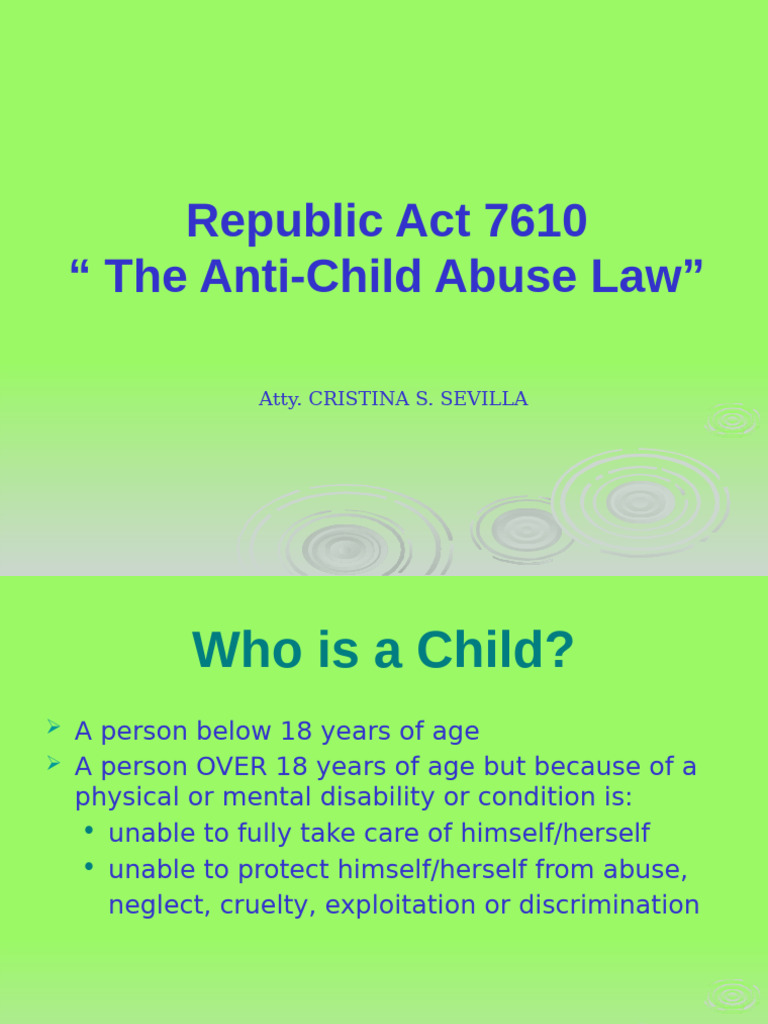 Understanding the Anti-Child Abuse Law | PDF | Child Abuse | Prosecutor