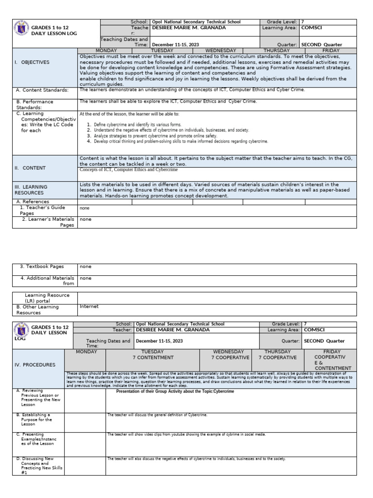 Computer Digital Citizenship | PDF | Learning | Teachers
