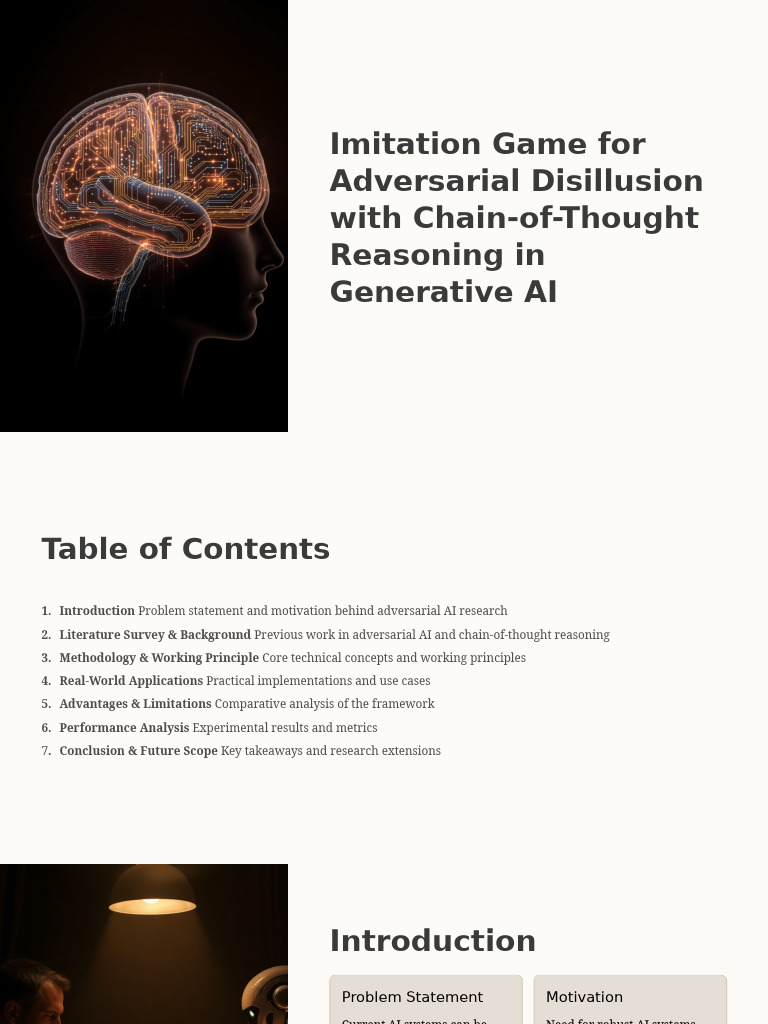 Imitation Game For Adversarial Disillusion With Chain of Thought ...