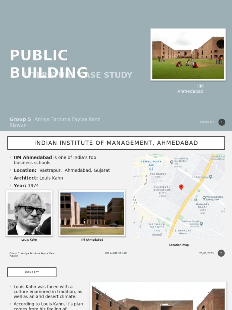 IIM Ahmedabad: Architectural Case Study | PDF | Cafeteria